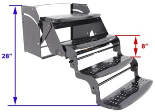 Flexco Steel Steps 24" Wide 4 Steps 8" Rise (SMFP-4400) – Need a Trailer Part