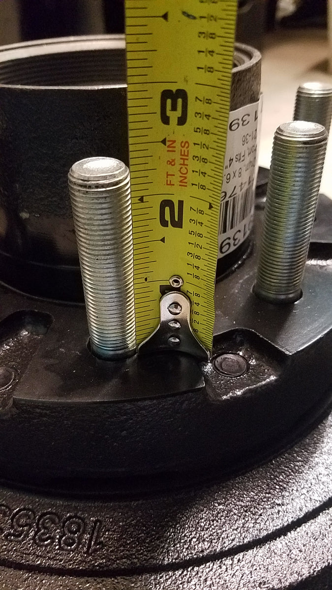 Lippert Hub and Drum, 8 x 6.5, 5/8 Stud, 10K Short, Fits 4” Oil Cap 18 ...