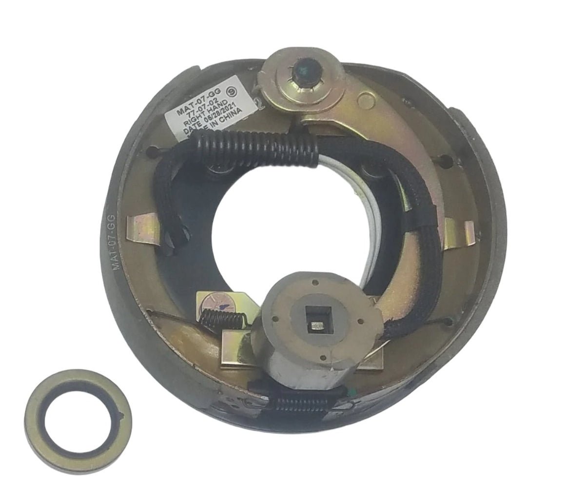 7" Right Side Electric Backing Plate and Seal For 2000# Axles Replaces ...