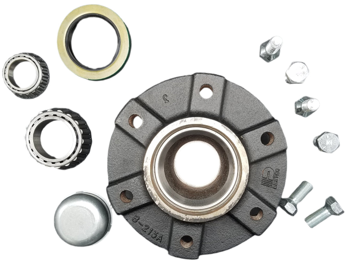 AG Hub Kit 8-213-8 With Bearings 2.25" Seal Cap and Wheel Bolts Dexter ...