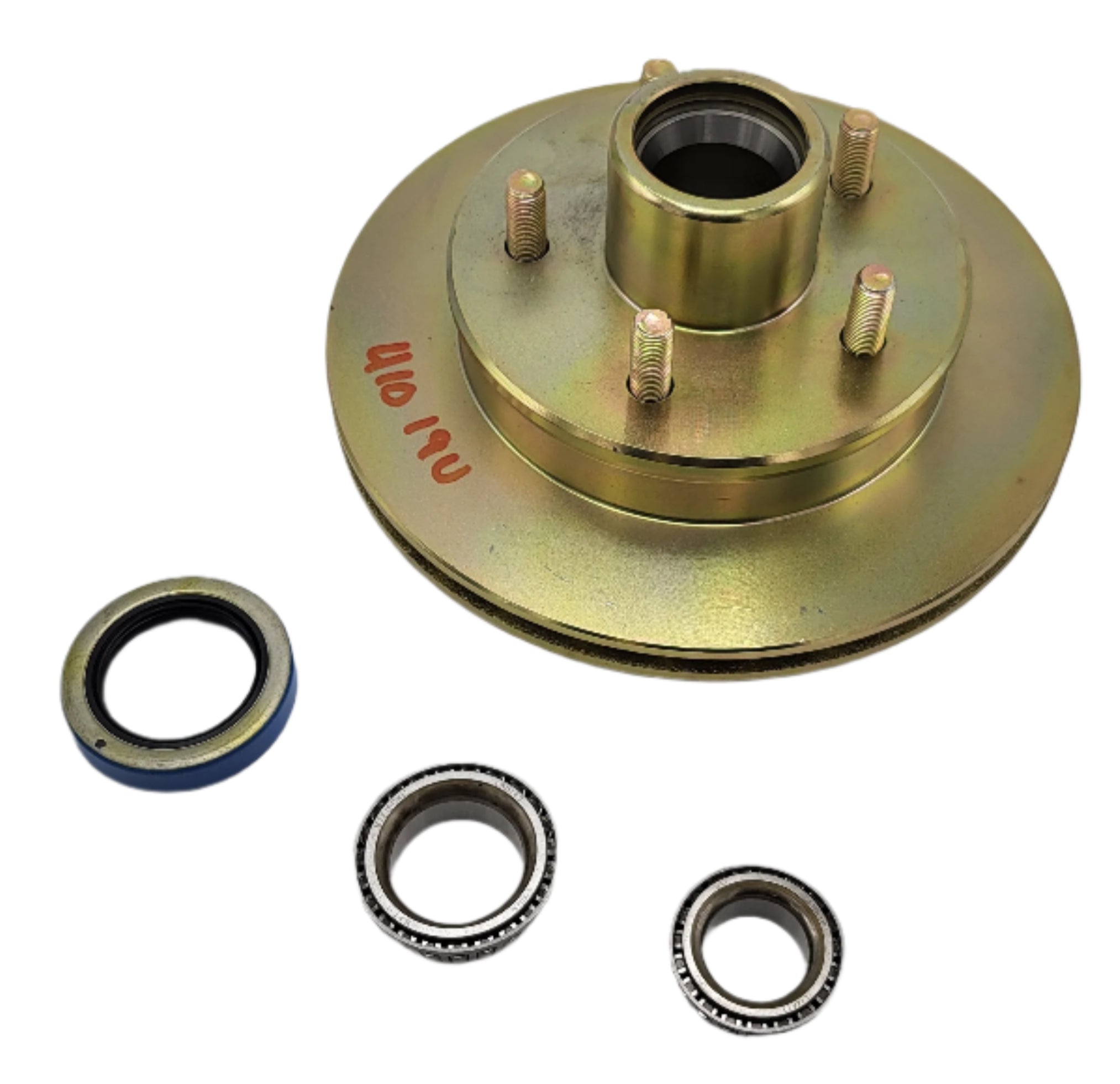UFP by Dexter DB-35 5-Lug 10 Zinc Plated Rotor Assembly #41019 3700LB ...