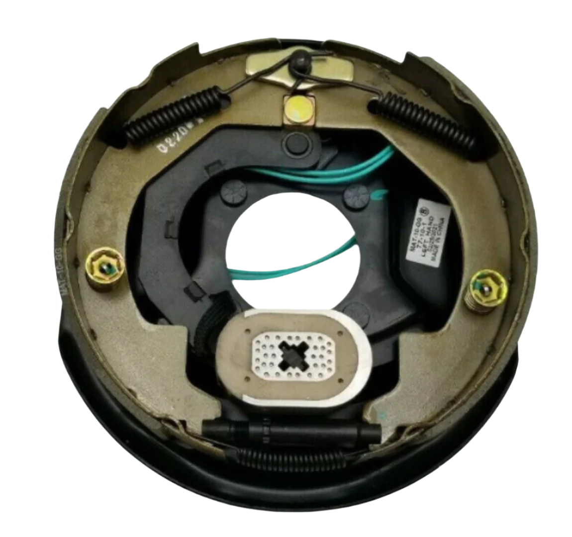 Complete Trailer Electric Brake Backing Plate 3500 axle 10" x 2.25" Pr ...