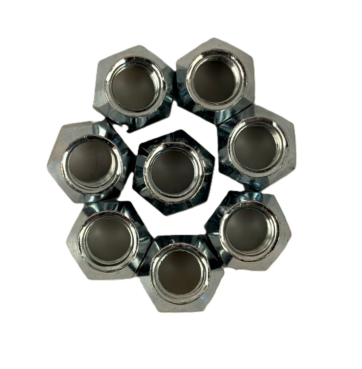 1/2" Hex Wheel Lug Nuts – Set of 8 – 60° Coned Seat, 1/2"-20 x 13/16 ...