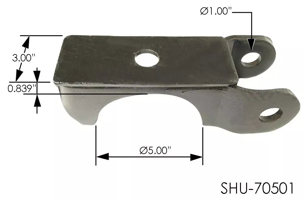 Spring Perch, 5" Round Tube, Fits 3.0" DSS Wide Springs, Hutch Suspens ...