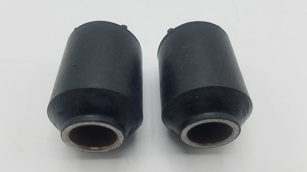 X4 (FOUR) SPRING EYE BUSHING, .646 ID X 1.30 OD 2.18 LONG. STEEL/RUBBE ...