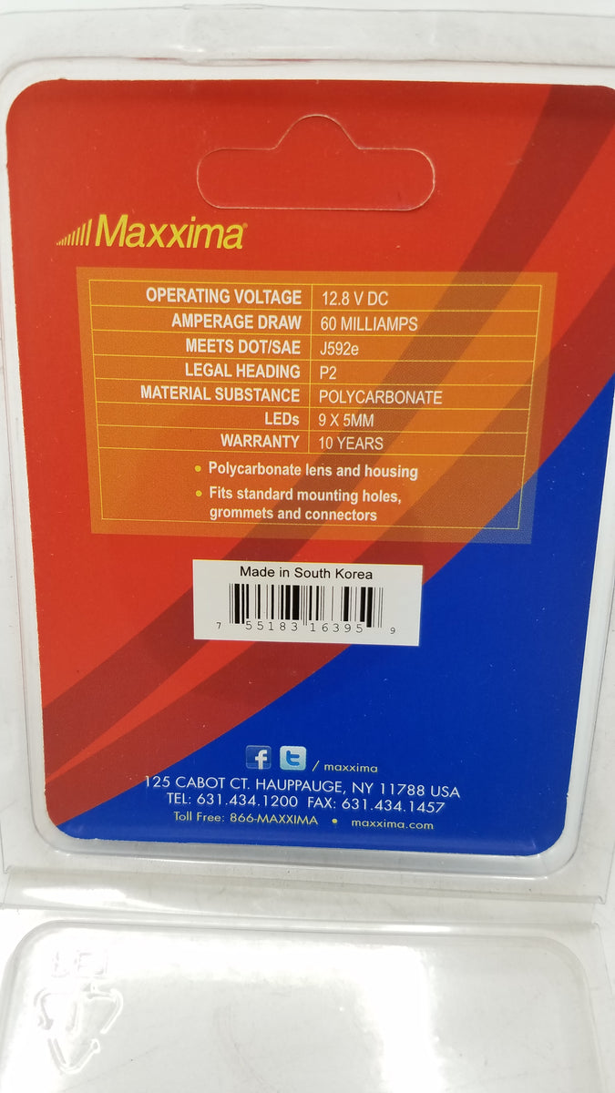 Amber 2 Round Nine Led Clearance Marker Light Trailer (M09100Y-KIT ...