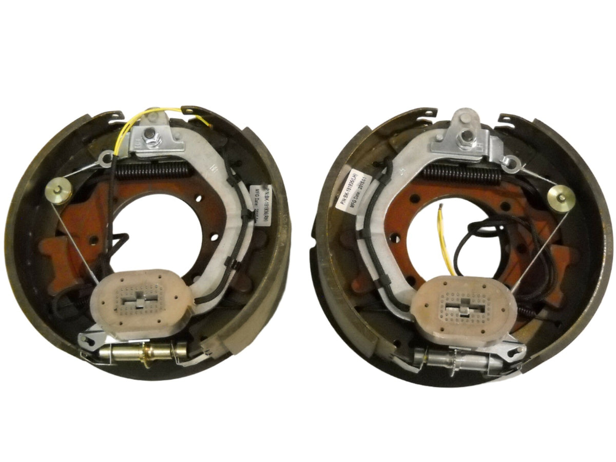 2x 12-1/4x3-3/8" LIPPERT AXLE 10K GD Electric Backing Plate 10000 Trai ...