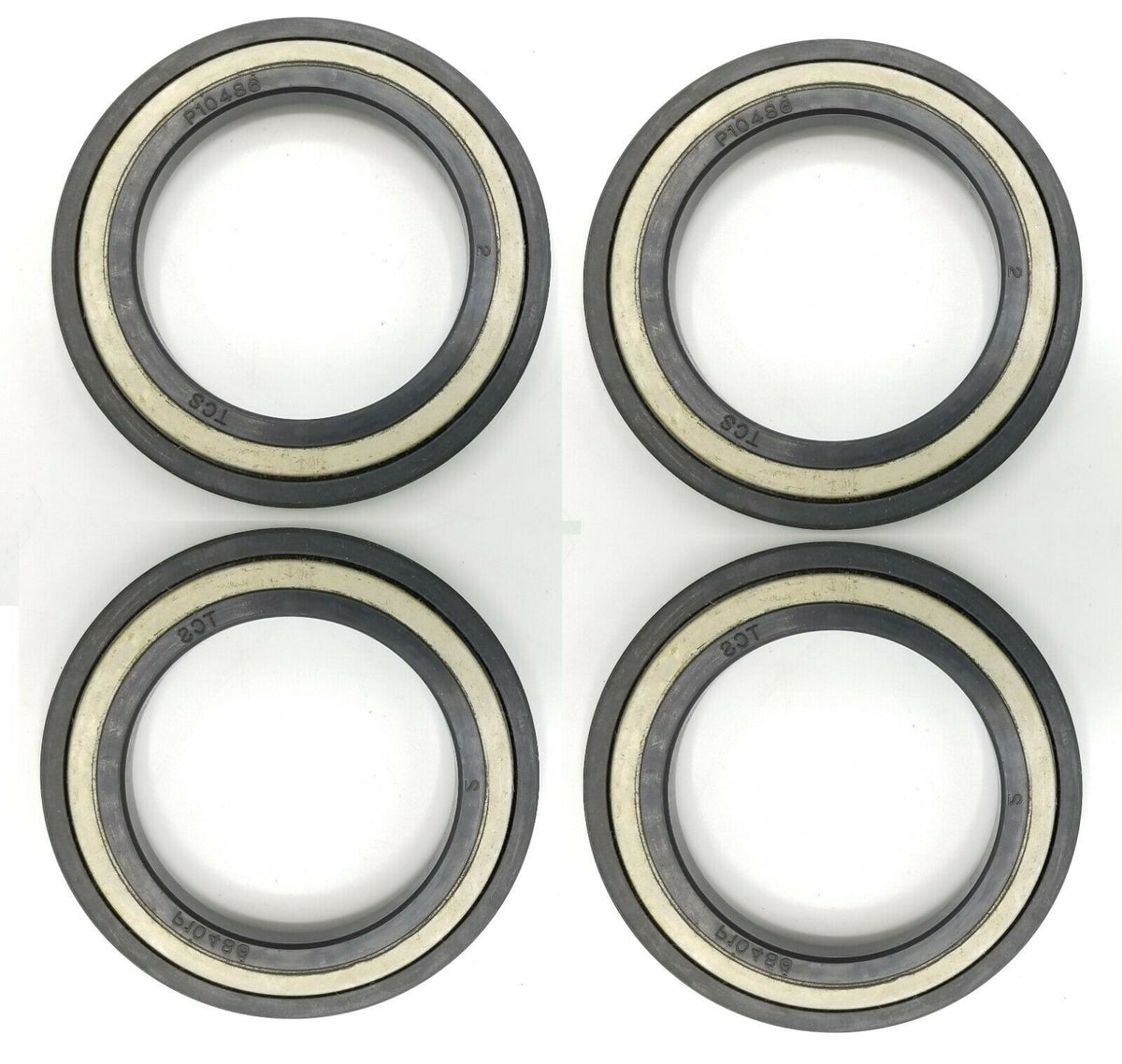 FOUR Trailer Axle Oil Seals Grease 8000# Axel 3.38" OD 2.25"ID Fits De ...