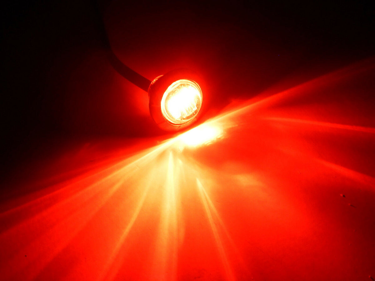 Maxxima 3/4 mini Truck Trailer Red 3 LED hot spot Clearance marker Lig ...