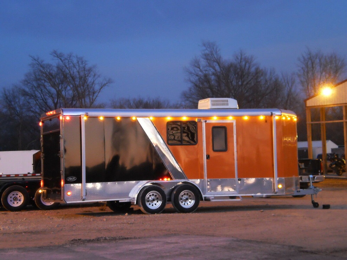 15 x 3/4 Maxxima Amber Clear LED Clearance Marker Light Trailer w/ Wir ...