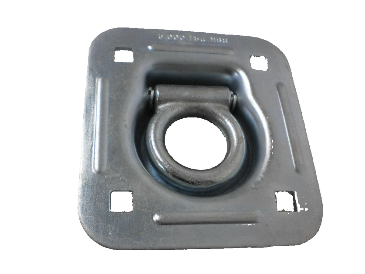 4 - 5000# Stainless Steel 4 Bolt Recessed D Ring Rope Tie Down Chain T ...