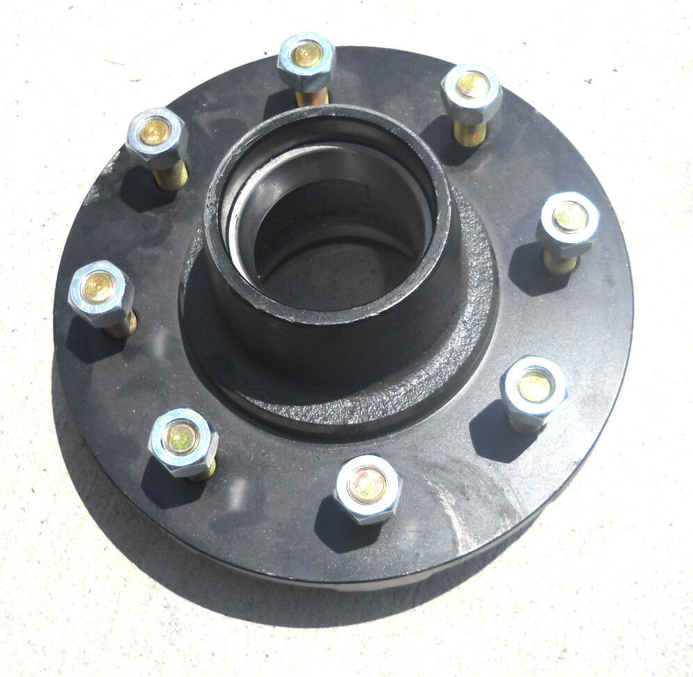 Trailer Hub 8 Lug Bolt 6000# 7000# Axle with Bearings Seal 1/2" Studs ...