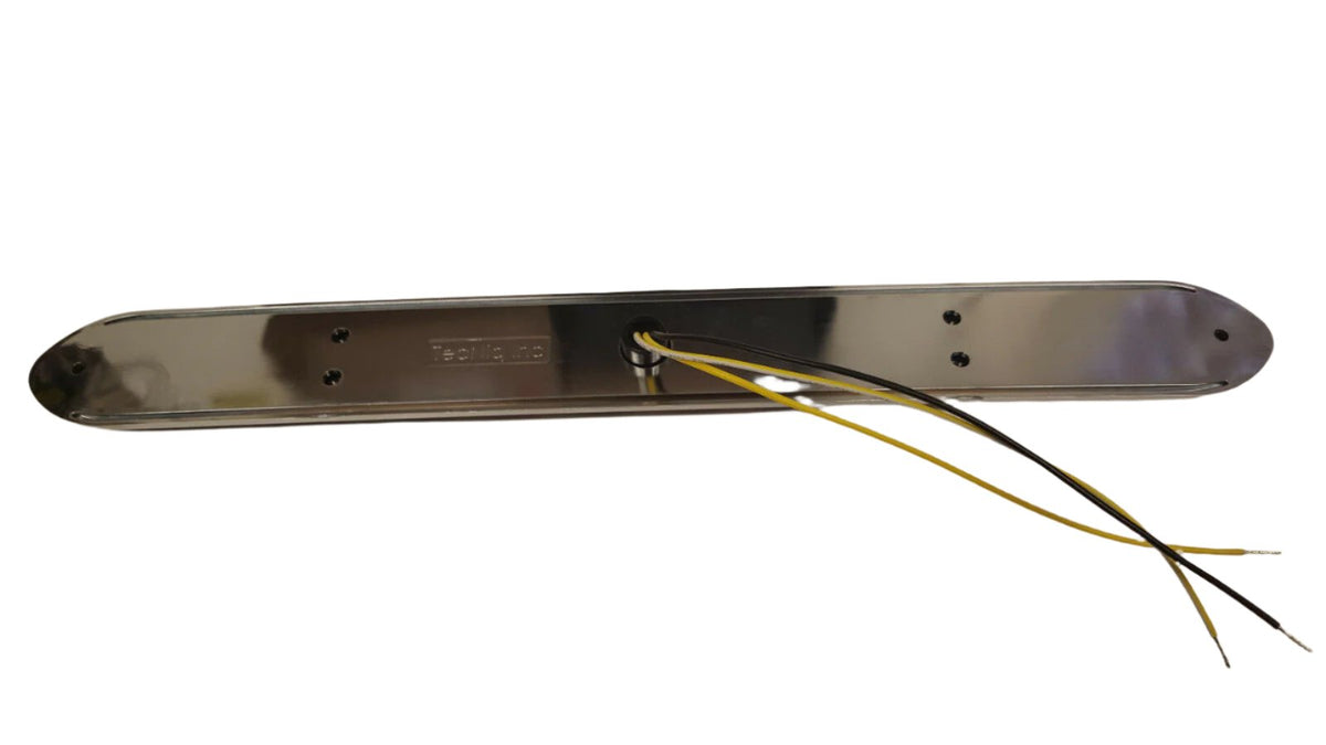 ONE TecNiq 15" Dual Function LED Amber Lights With Amber Lens and Chro ...