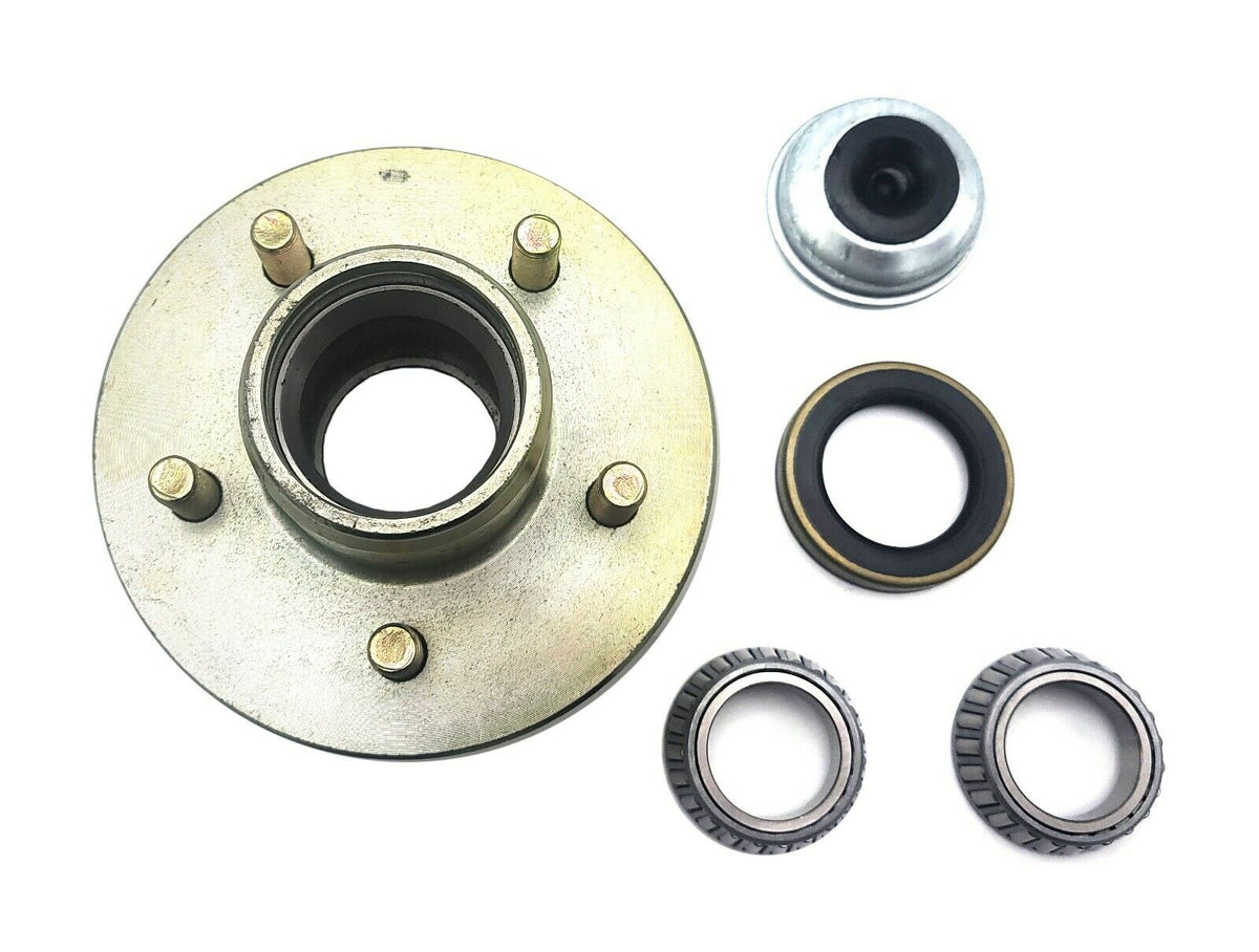 4200# 5 x 4.5 UFP L68149 Straight Spindle Hub Trailer Axle Load Rite B ...